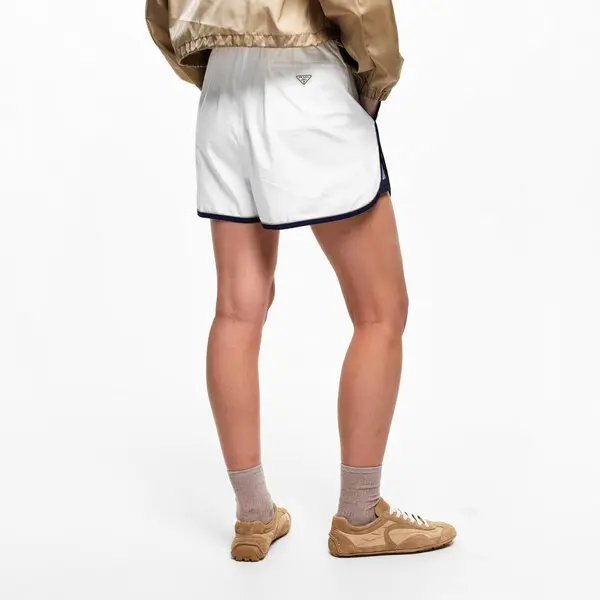 Prada Nylon Shorts - White