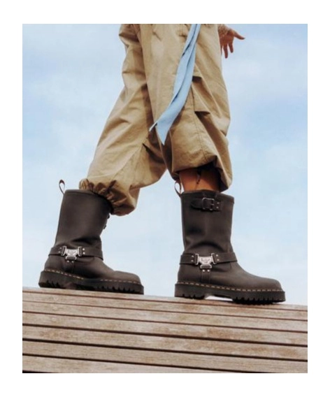Dr. Martens Buckled Mid Calf Boots