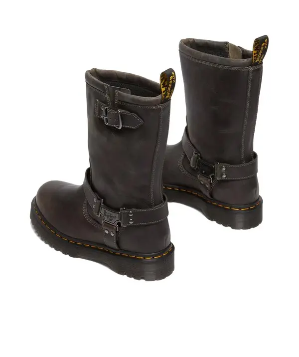Dr. Martens Buckled Mid Calf Boots