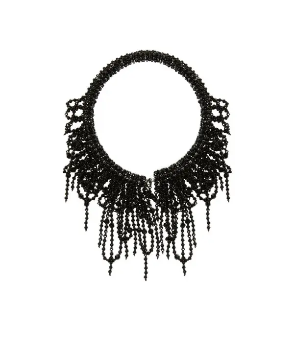 Max Mara Necklace Adorned With Cascading Beads