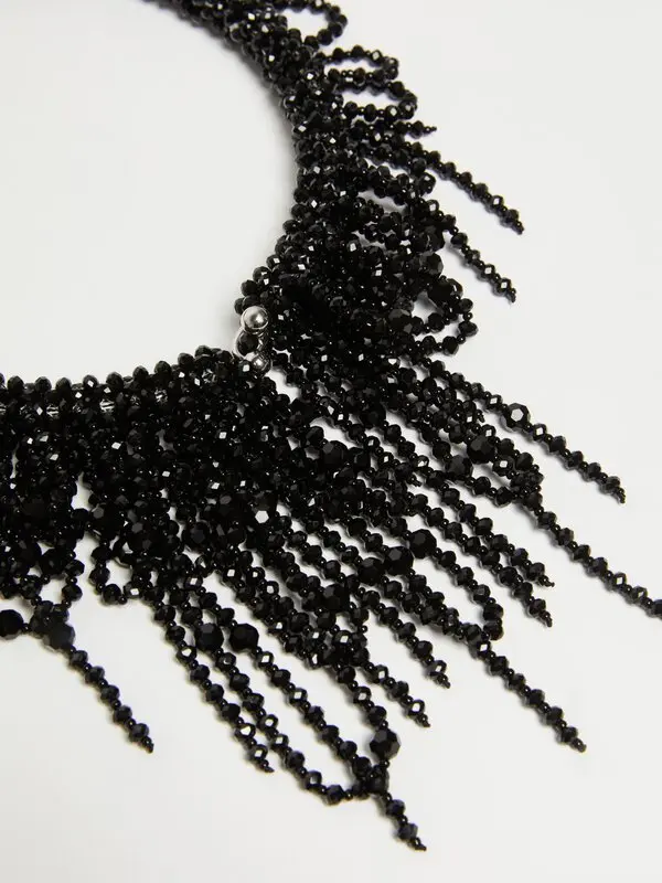 Max Mara Necklace Adorned With Cascading Beads