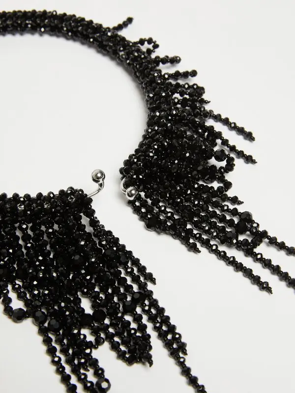 Max Mara Necklace Adorned With Cascading Beads