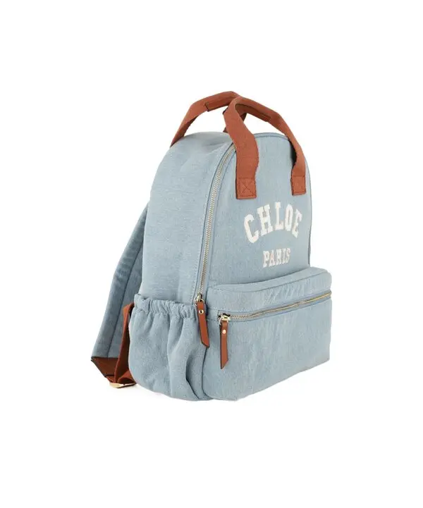 Chloé Logo Backpack - Gray