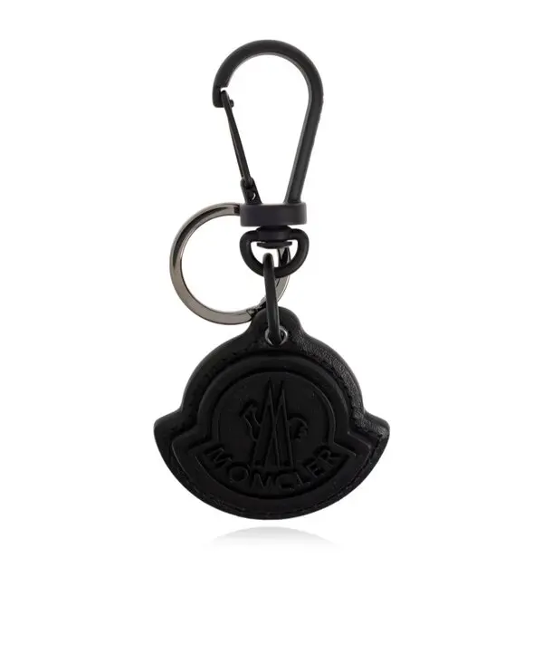 Moncler Embossed Logo Keyring With Climbing Hooks