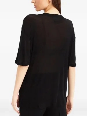 Victoria Beckham Short-sleeve Crewneck Top