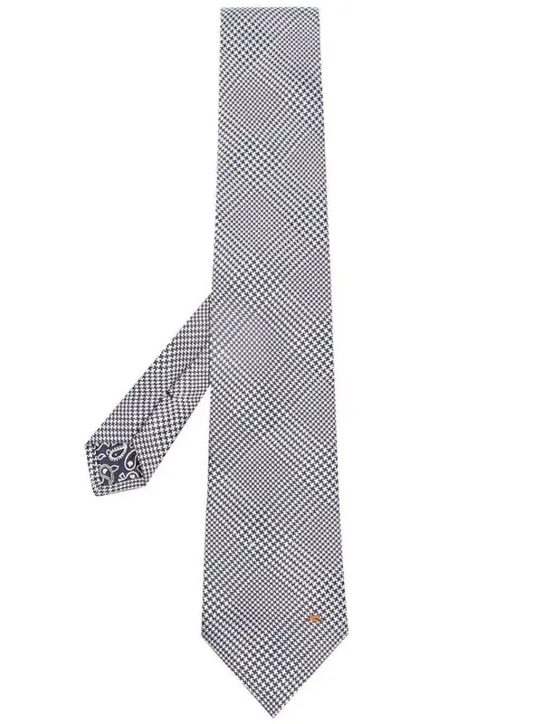 Etro Woven-check Silk Tie