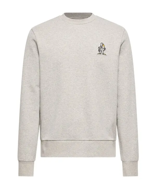 Moncler Monduck Cotton Sweatshirt - Light Gray