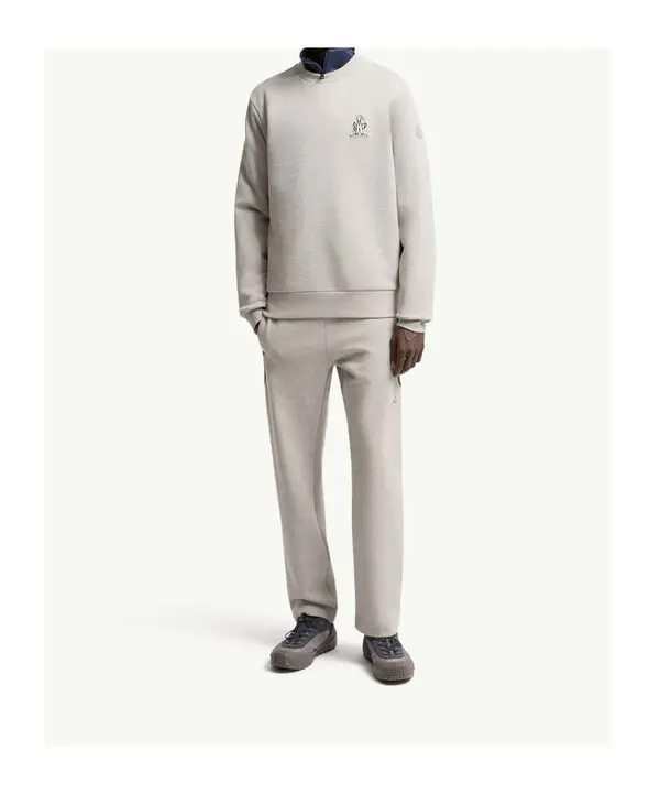 Moncler Monduck Cotton Sweatshirt - Light Gray