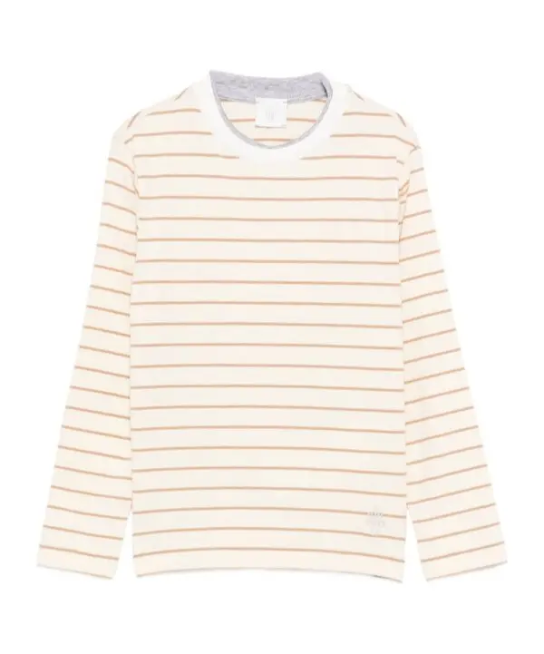 Eleventy Striped Long-sleeve T-shirt