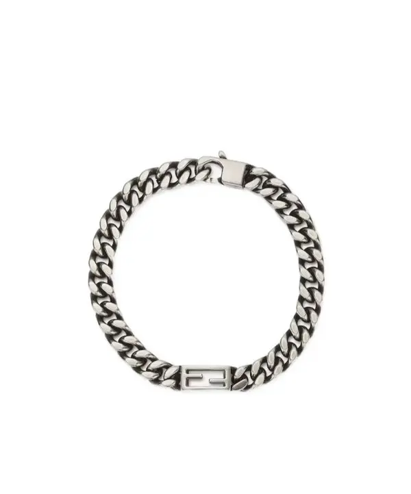 Fendi Coloured Curb-chain Bracelet