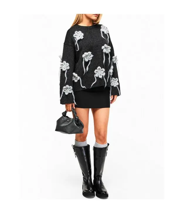 GANNI Crochet Crew Sweatshirt