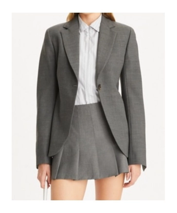 Tory Burch Single Buttoned Flannel Blazer