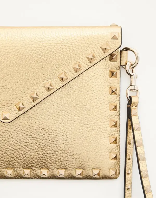Valentino Garavani Rockstud Foldover Clutch Bag