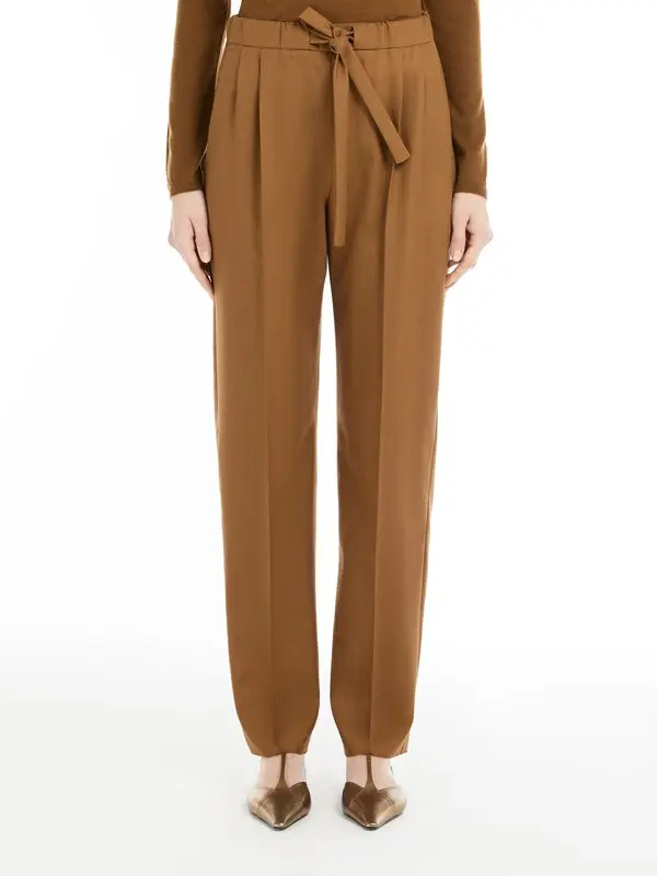 Max Mara Cashmere Foulé Trousers