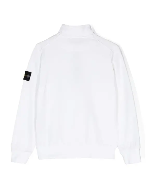 Stone Island Compass-badge Zip-collar Sweatshirt