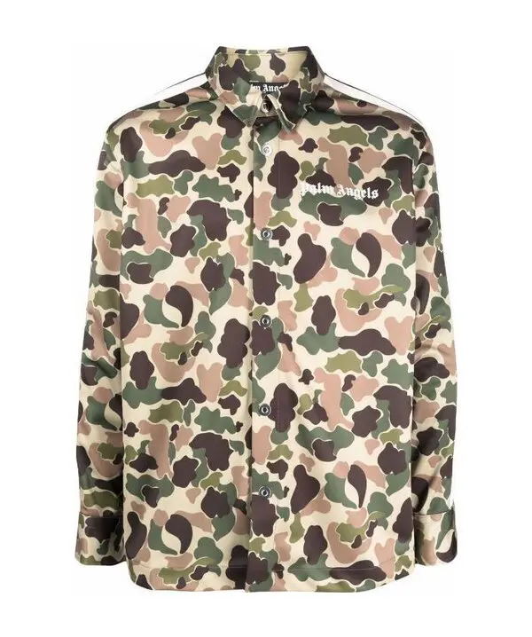 Palm Angels Camouflage-print Track Shirt