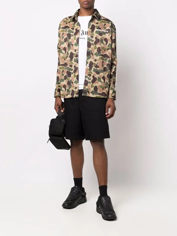 Palm Angels Camouflage-print Track Shirt