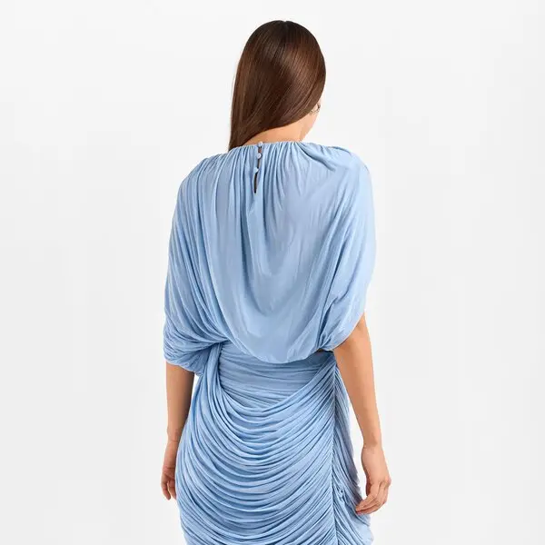 Magda Butrym Gathered Blouse - Blue