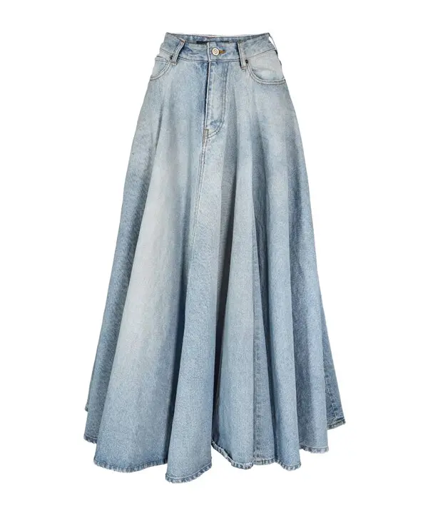 Balenciaga A-line Maxi Skirt