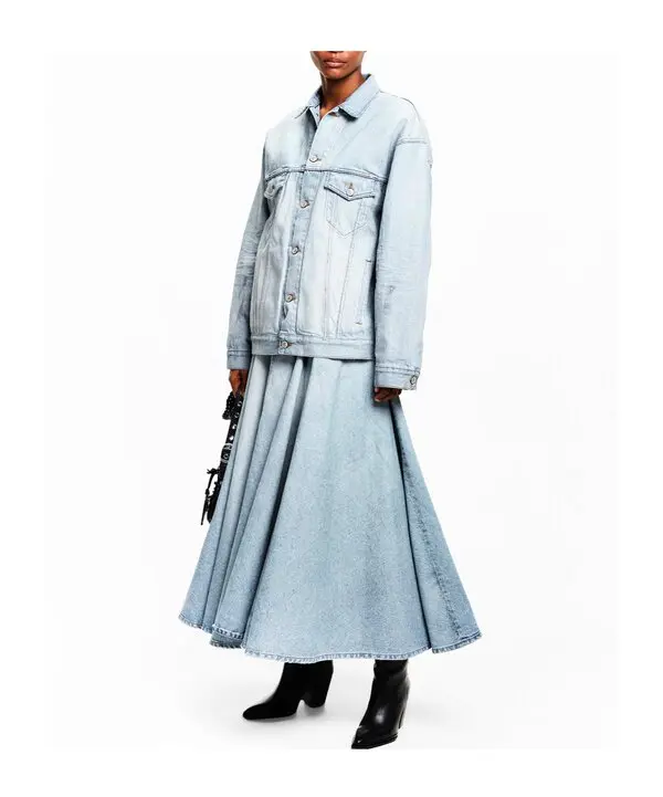 Balenciaga A-line Maxi Skirt