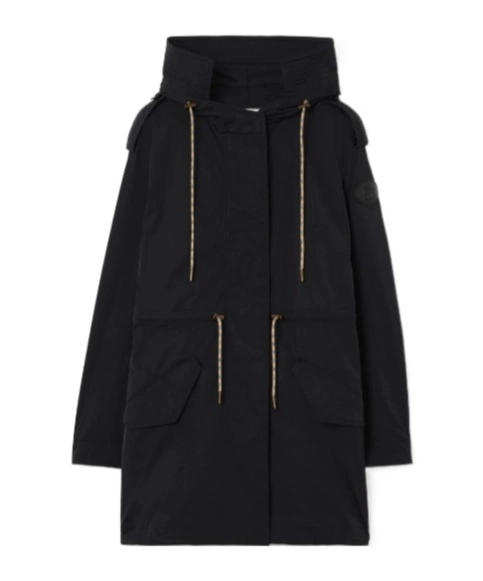 Burberry Stretch Nylon Parka With Drawcords