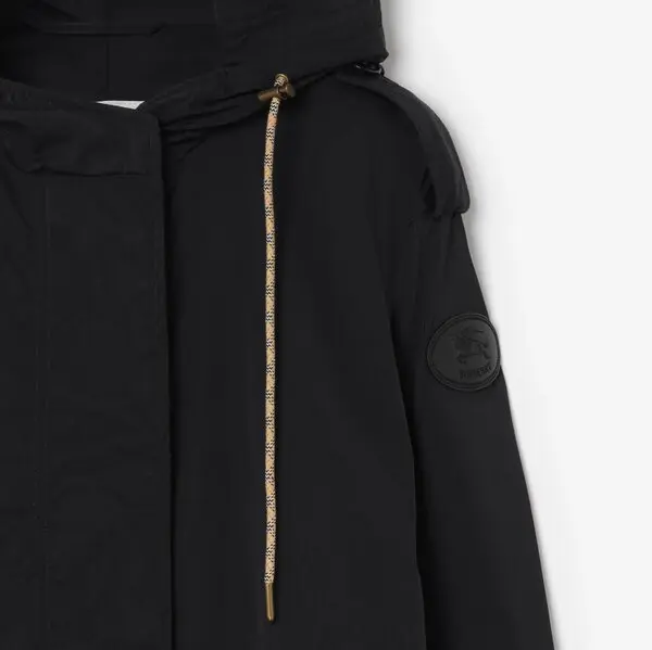 Burberry Stretch Nylon Parka With Drawcords