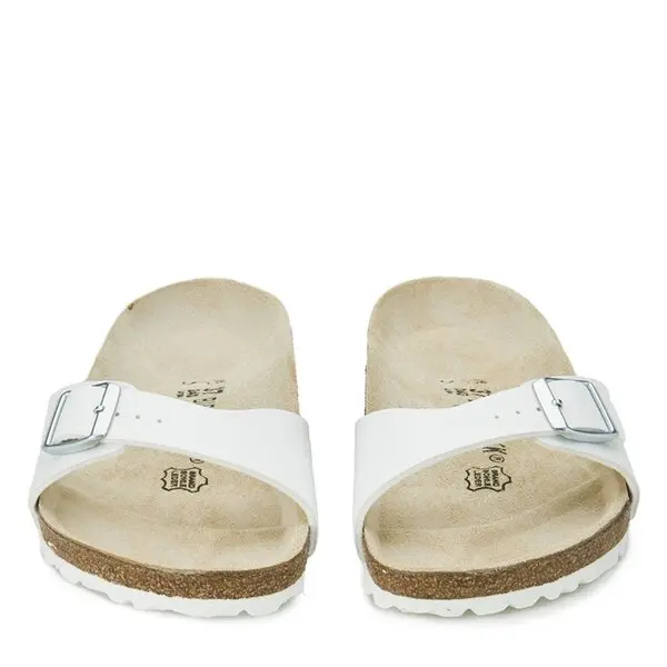 BIRKENSTOCK Open Toe Buckle Detail Slippers