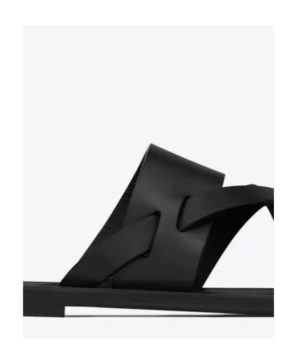 Saint Laurent Culver Leather Slides