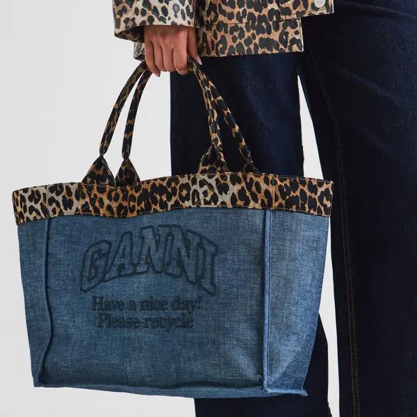 GANNI Large Capacity Tote Bag