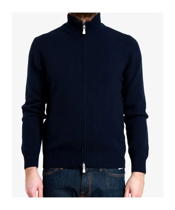 GRAN SASSO Zippered Knit Cardigan