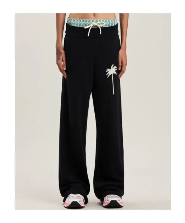 Palm Angels Palm Tree Knitted Trousers