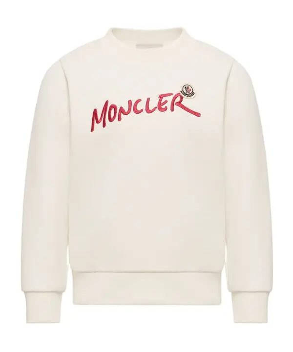 Moncler Embroidered Logo Cotton Sweatshirt