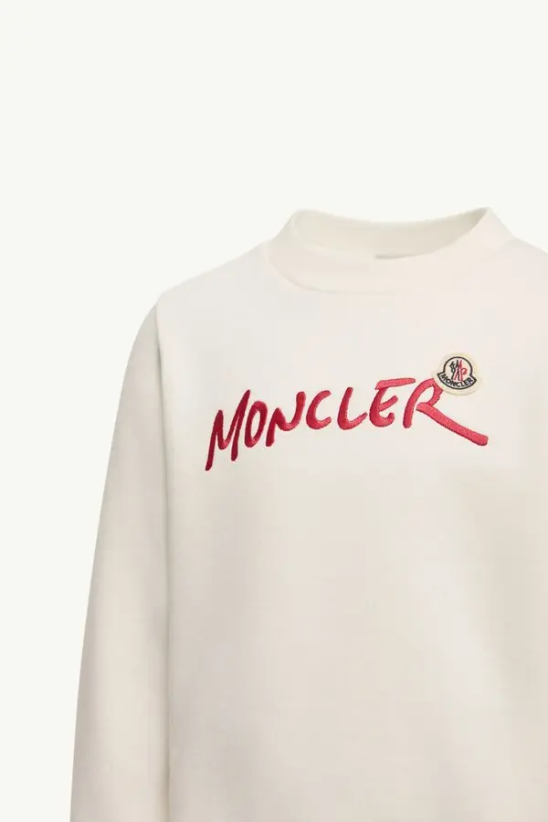 Moncler Embroidered Logo Cotton Sweatshirt