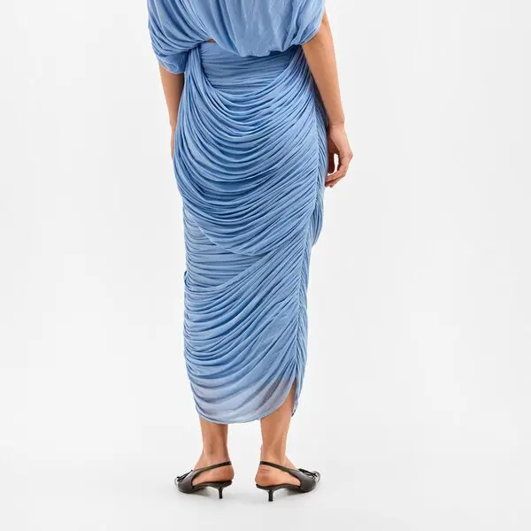Magda Butrym Ruched Midi Skirt