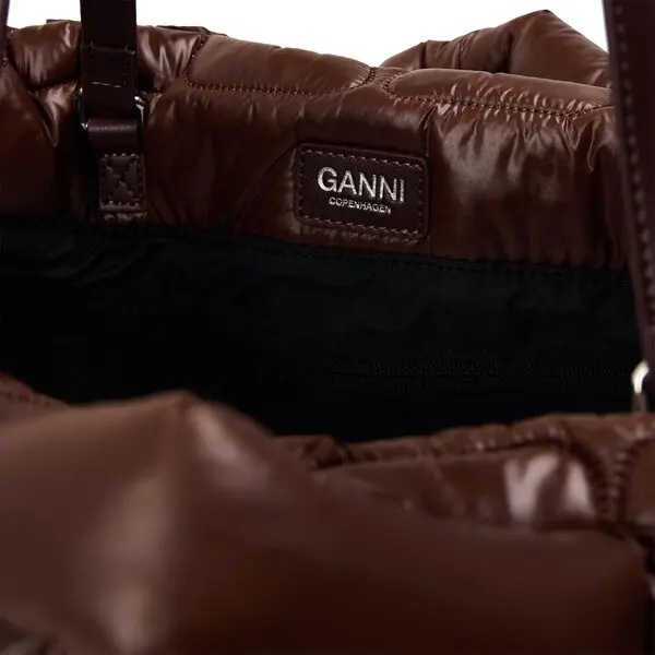 GANNI Rhombus Lattice Tote Bag