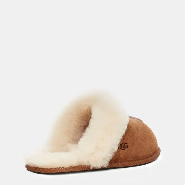 UGG Scuffette Ii Suede Sheepskin Trim Mule Slippers - Brown