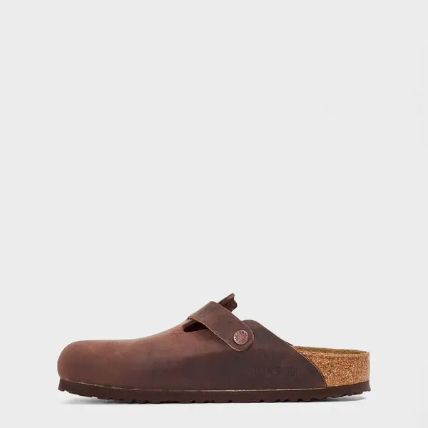 BIRKENSTOCK Buckled Flat Mules - Brown