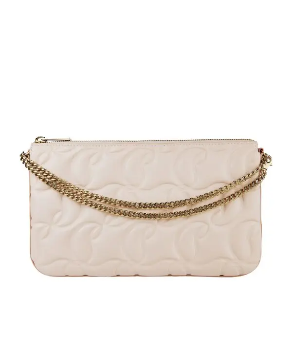 CHRISTIAN LOUBOUTIN Spliced Shoulder Bag - Nude