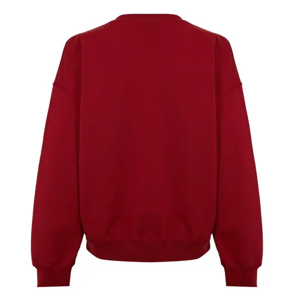 GANNI Graphic Crew-neck Sweatshirt - Red