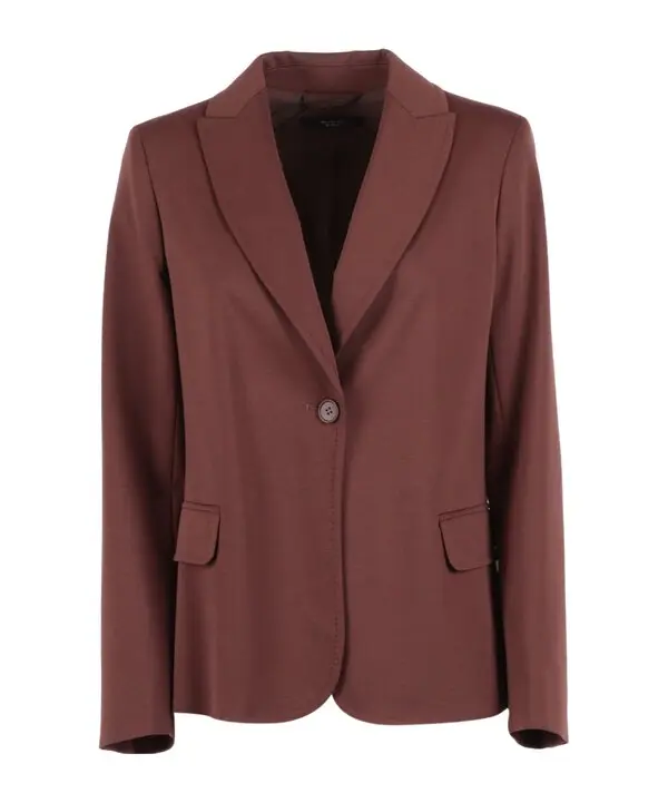 Max Mara Lapel Long-sleeved Suit Jacket