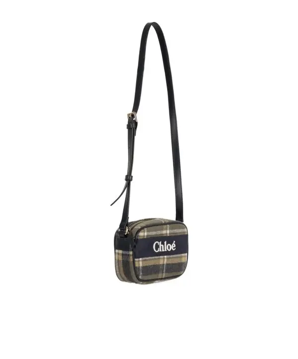 Chloé Logo Shoulder Bag - Black