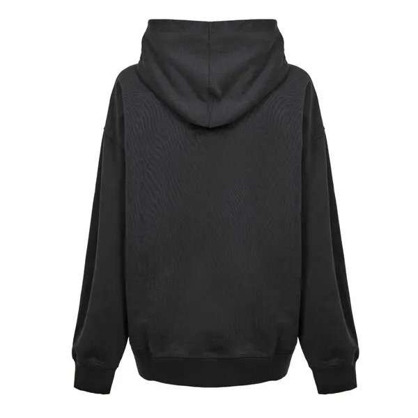GANNI Oversized Cropped Graphic Hoodie