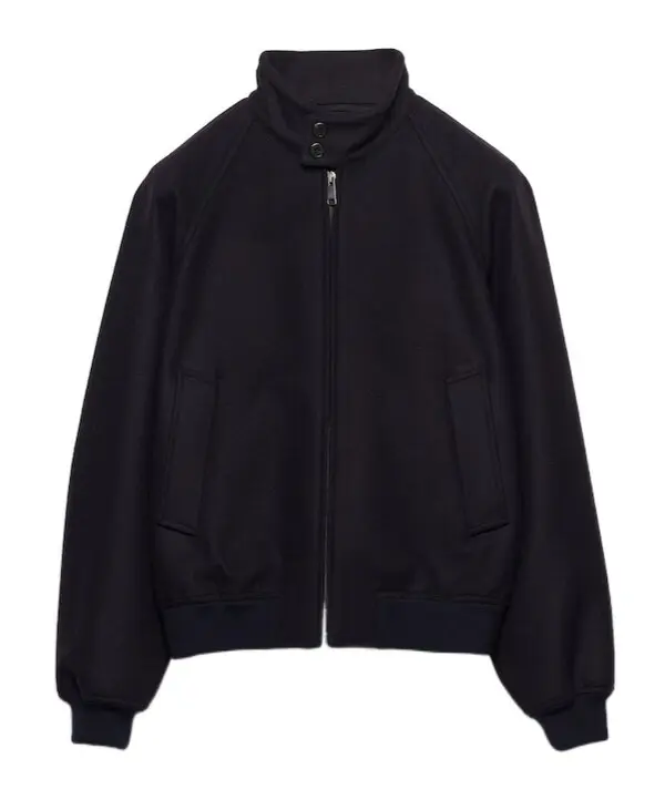 Prada Zip-up Jacket With High Collar