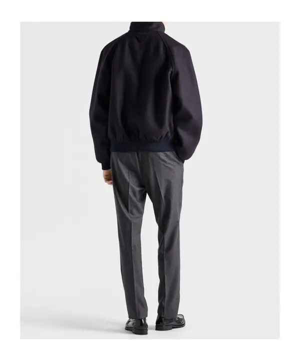 Prada Zip-up Jacket With High Collar