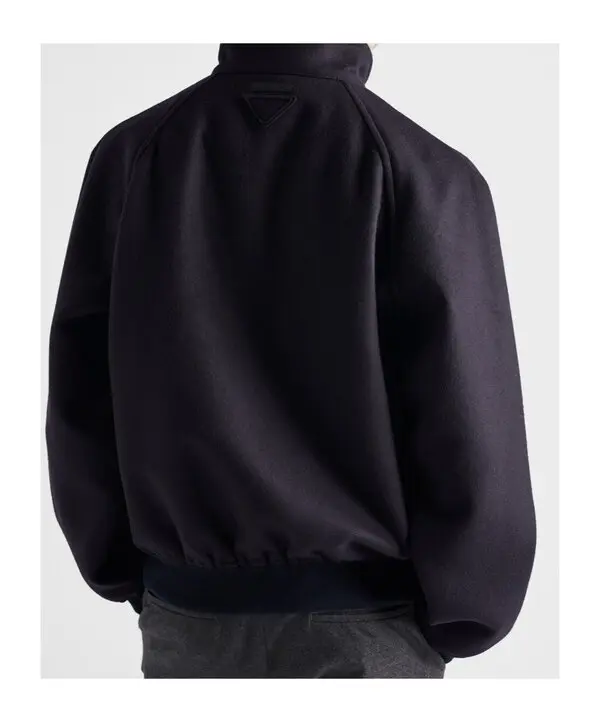 Prada Zip-up Jacket With High Collar
