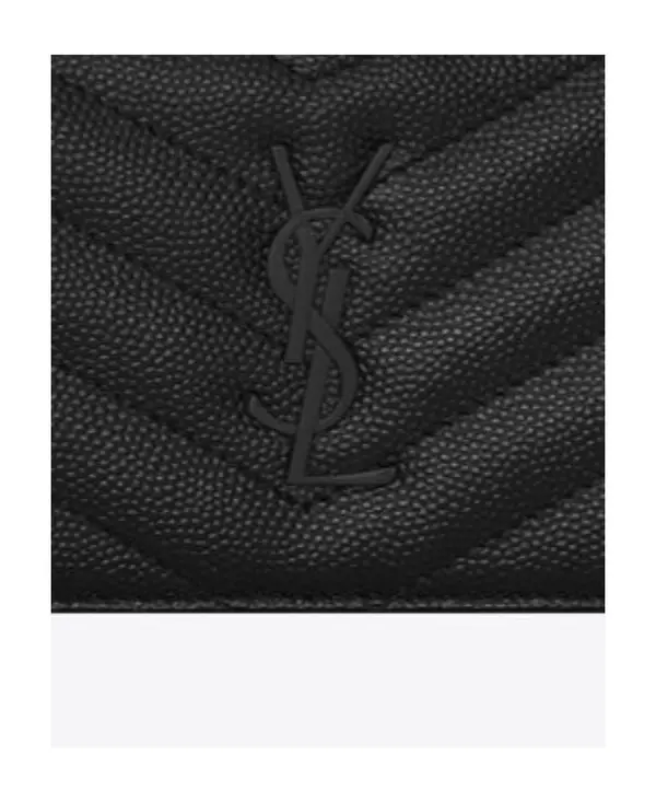Saint Laurent Monogram Fragments Zipped Cardholder