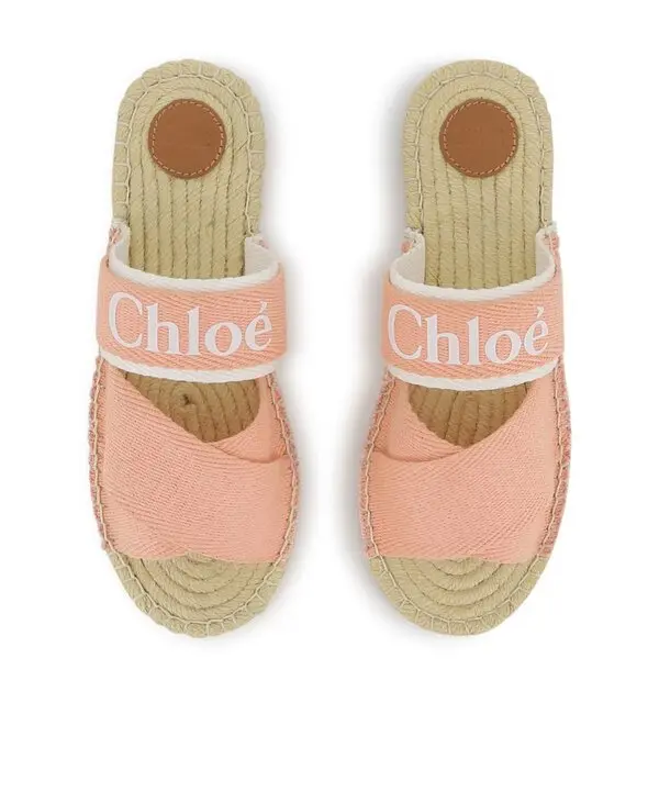 Chloé Logo Flat Sandals