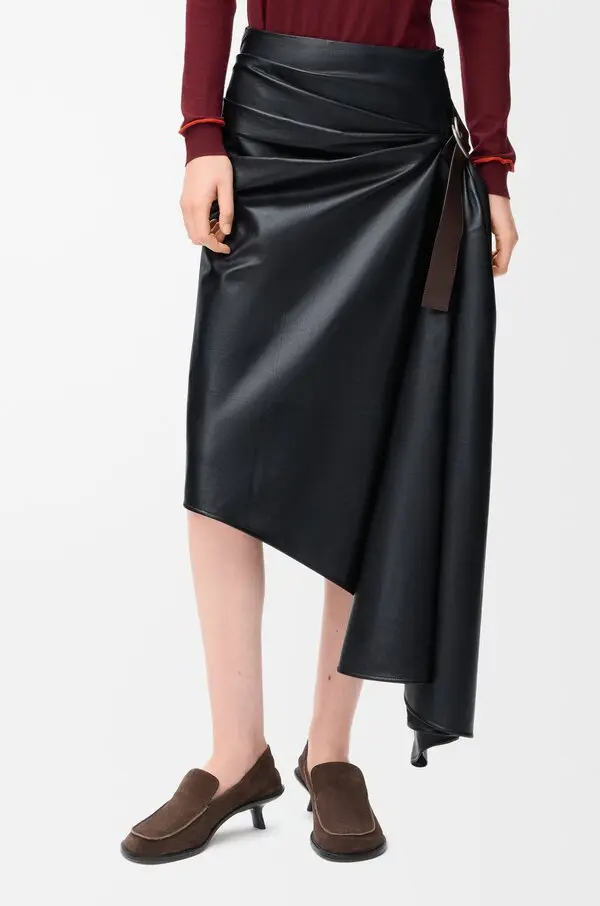 Loewe Belted Asymmetric Draped Skirt