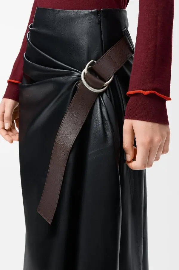 Loewe Belted Asymmetric Draped Skirt