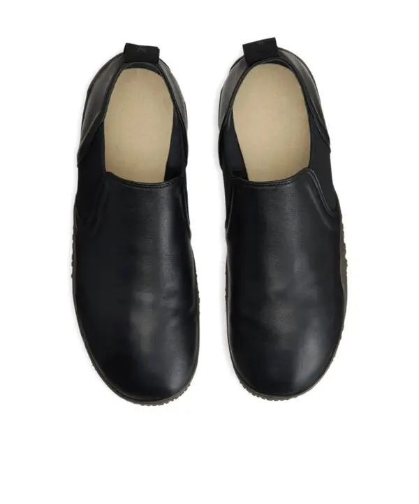 LEMAIRE Leather Slip-on Slippers With Elastic Panels And Vibram Outsole